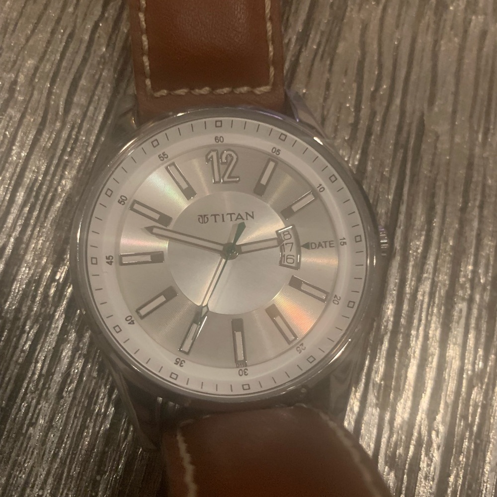 Titan Octane Silver Formal Watch - Gem